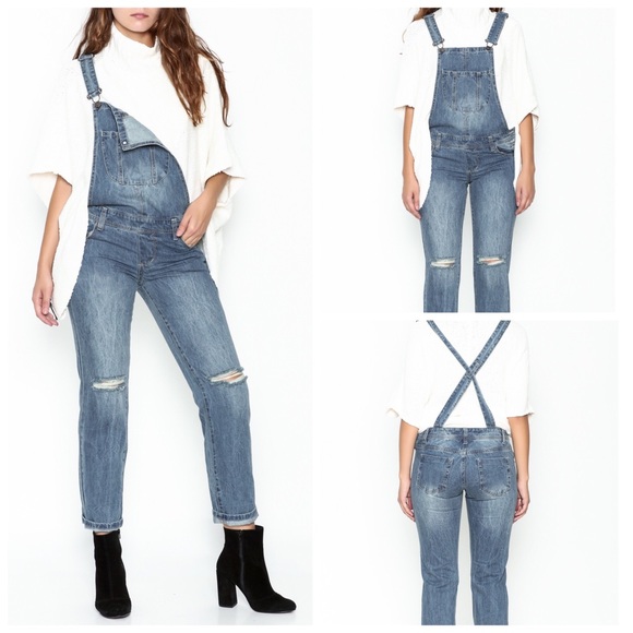 Signature8 | Jeans | Long Denim Overalls By Signature 8 | Poshmark
